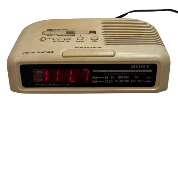 Sony | Other | Vintage Dream Machine Dual Digital Alarm Clock Amfm ...